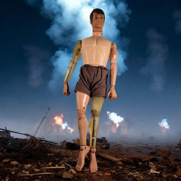 Hasbro | Toys | Vintage Mike Powers Atomic Man 975 Hasbro Gi Joe Bionic ...